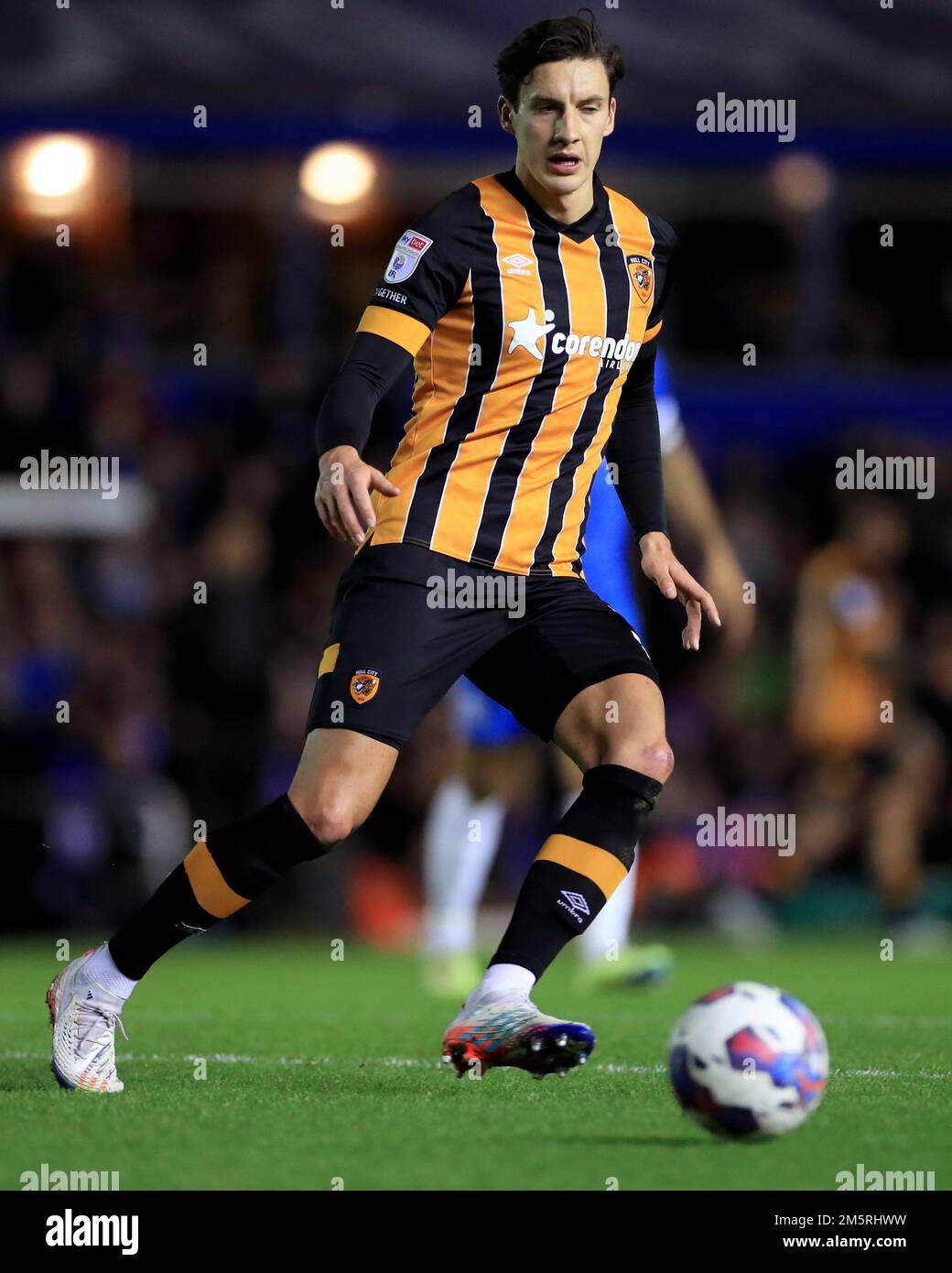 Hull City’s Alfie Jones in action during the Sky Bet Championship match ...