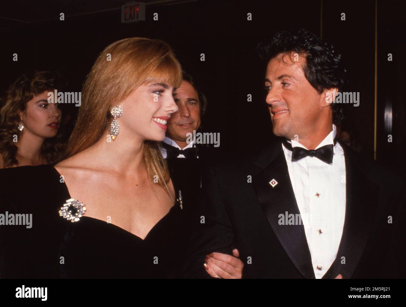 Sylvester Stallone and Jennifer Flavin Circa 1980's Credit: Ralph ...