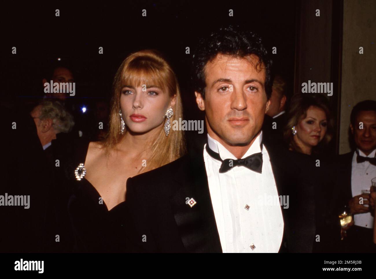 Sylvester Stallone and Jennifer Flavin Circa 1980's Credit: Ralph ...