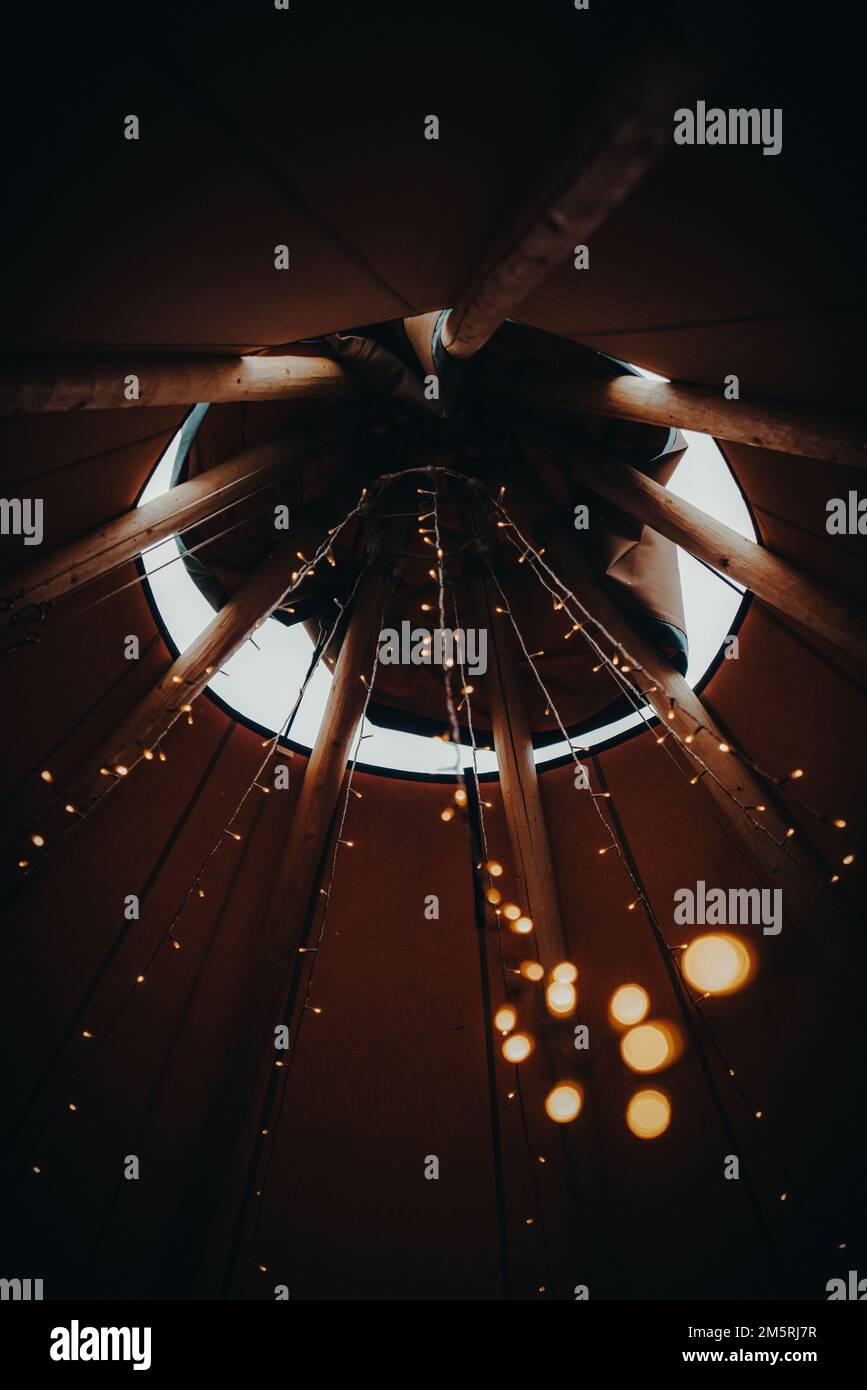 Inside tipi hi-res stock photography and images - Alamy