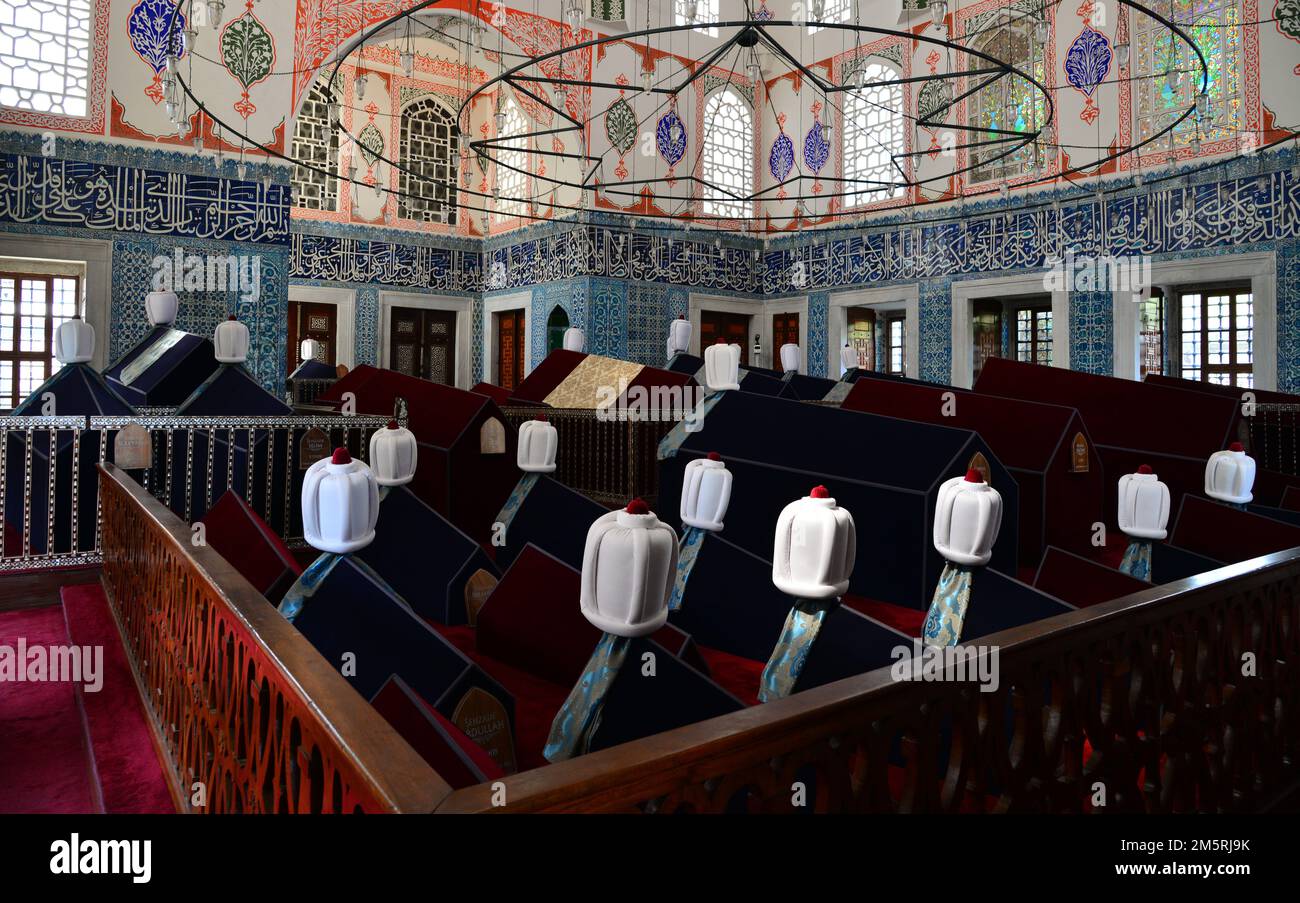 In the Tomb of Hatice Turhan in Istanbul, Turkey, one Ottoman sultan ...