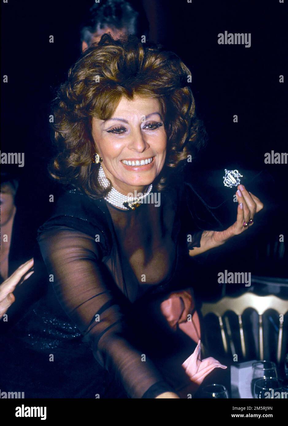 Sophia Loren at the 52nd Golden Globe Awards in 1995 Credit: Ron ...