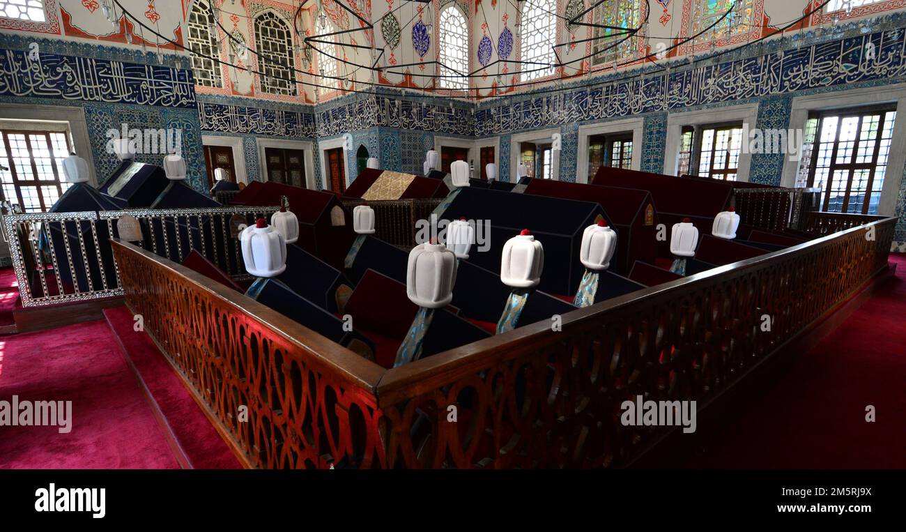In the Tomb of Hatice Turhan in Istanbul, Turkey, one Ottoman sultan ...