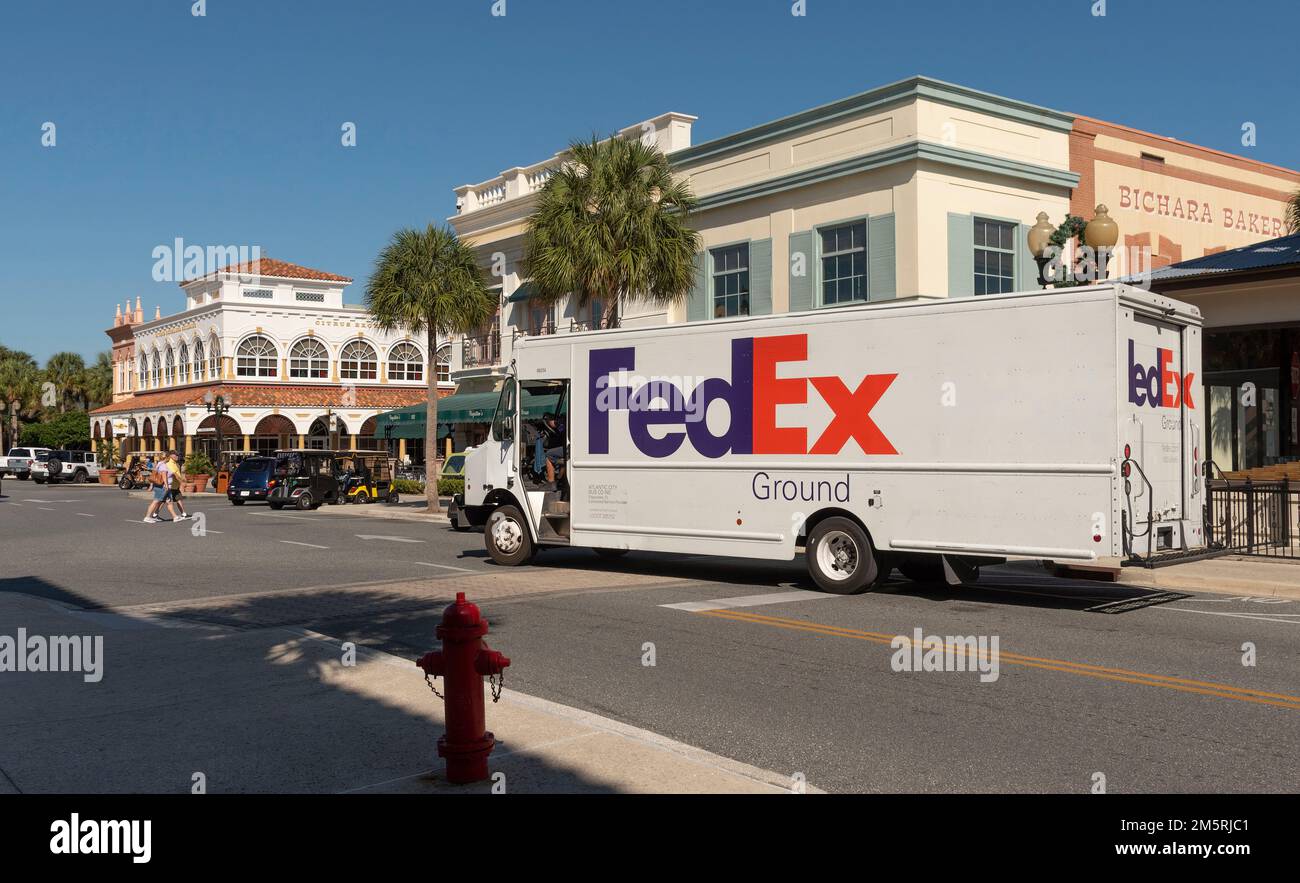 The Villages, Florida, USA. 2022. International packet and parcel ...