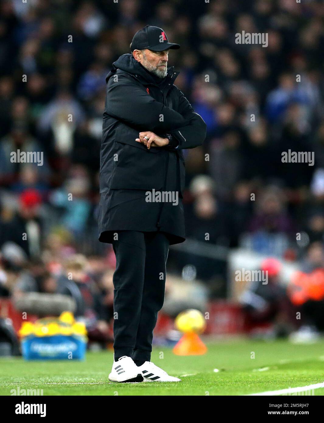 Liverpool manager Jurgen Klopp on the touchline during the Premier ...