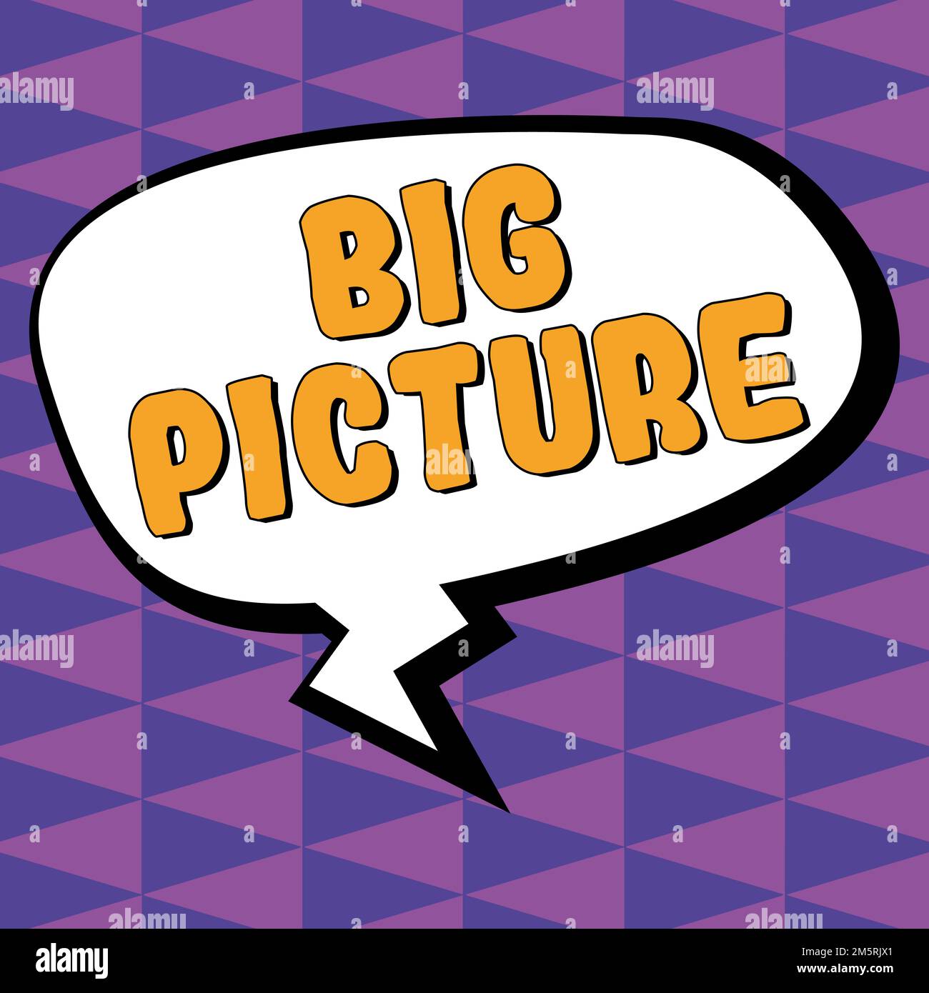 Conceptual display Big Picture. Word for most important facts about ...