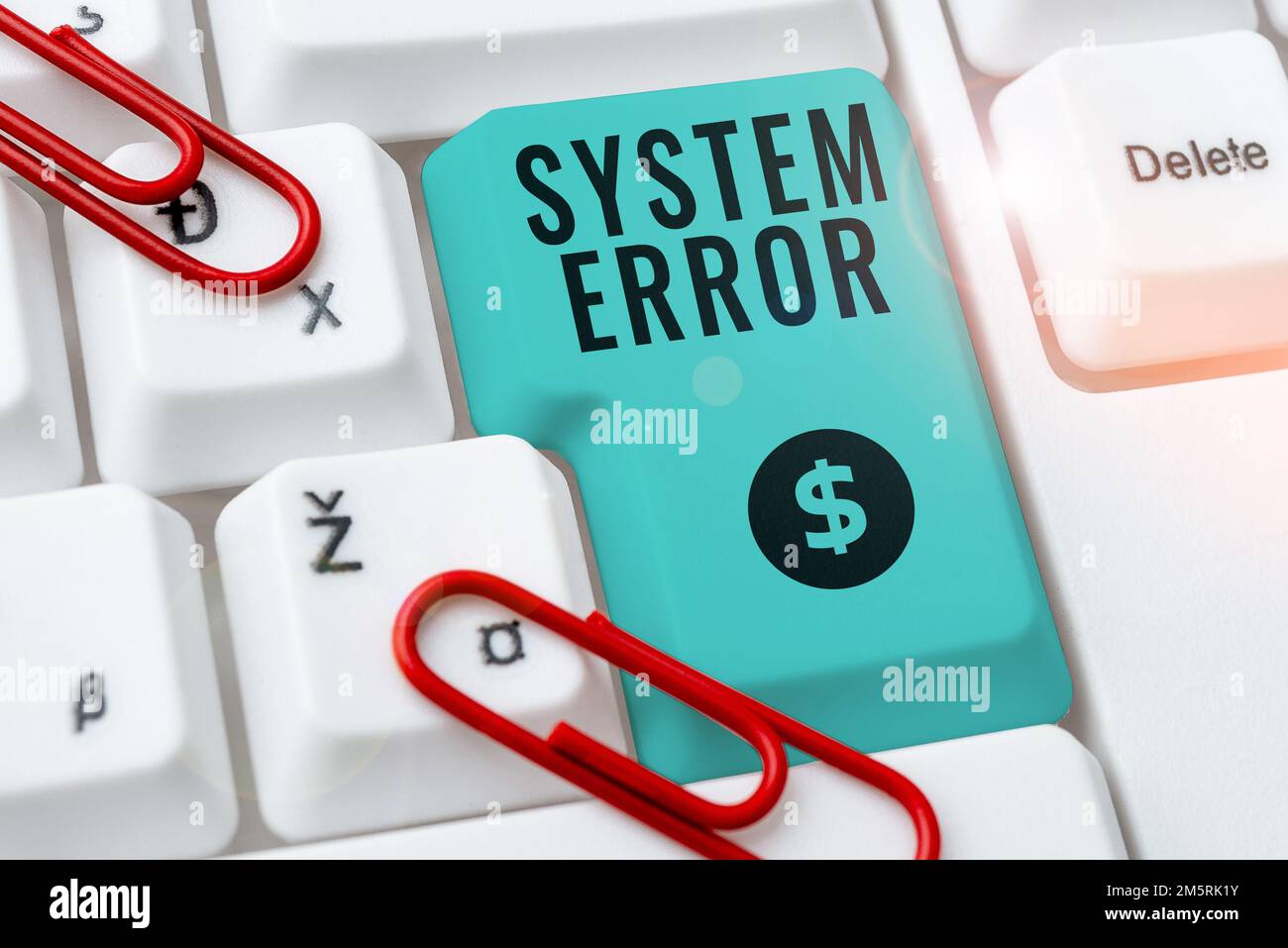 Text caption presenting System Error, Word Written on Technological ...