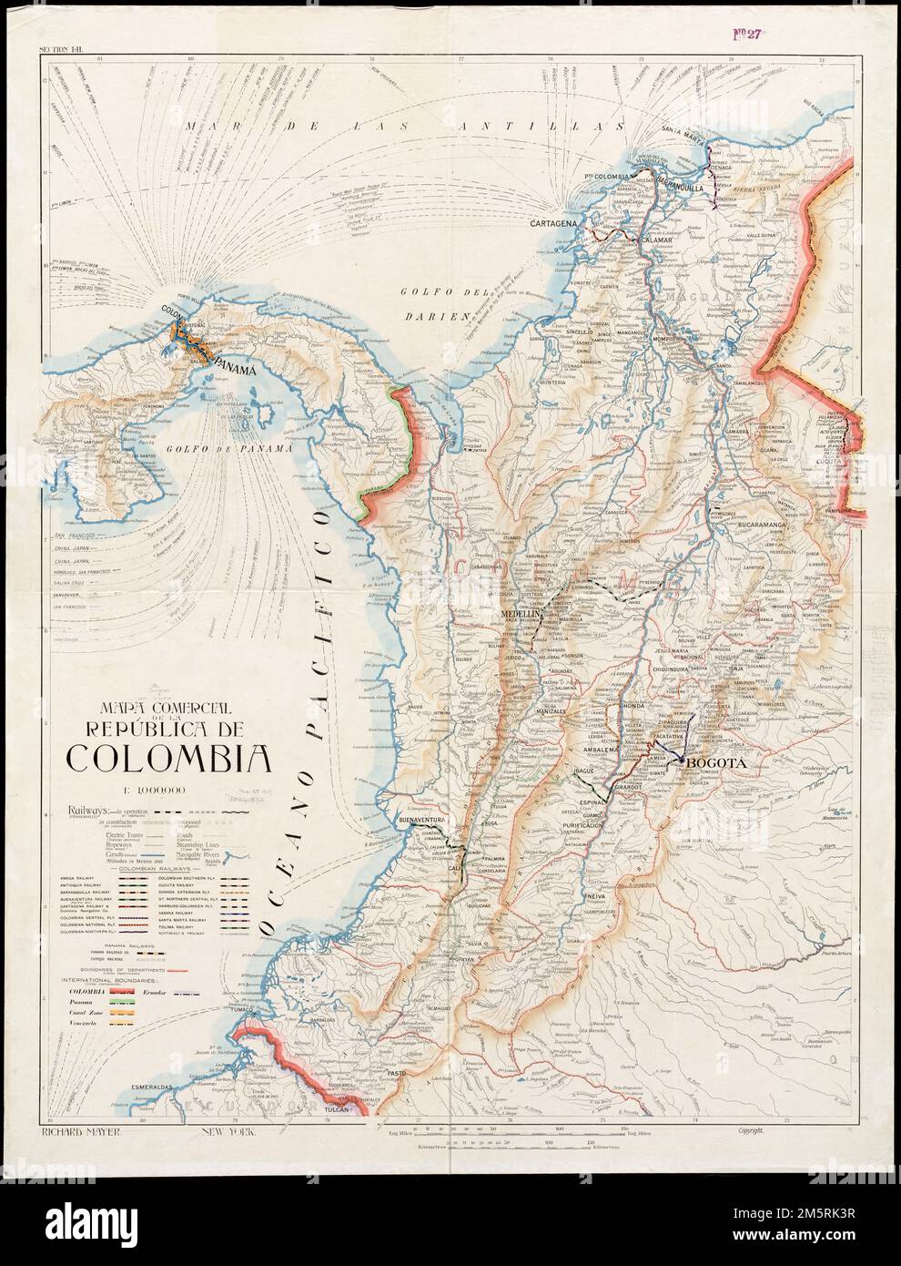 Mapa de panama hi-res stock photography and images - Alamy