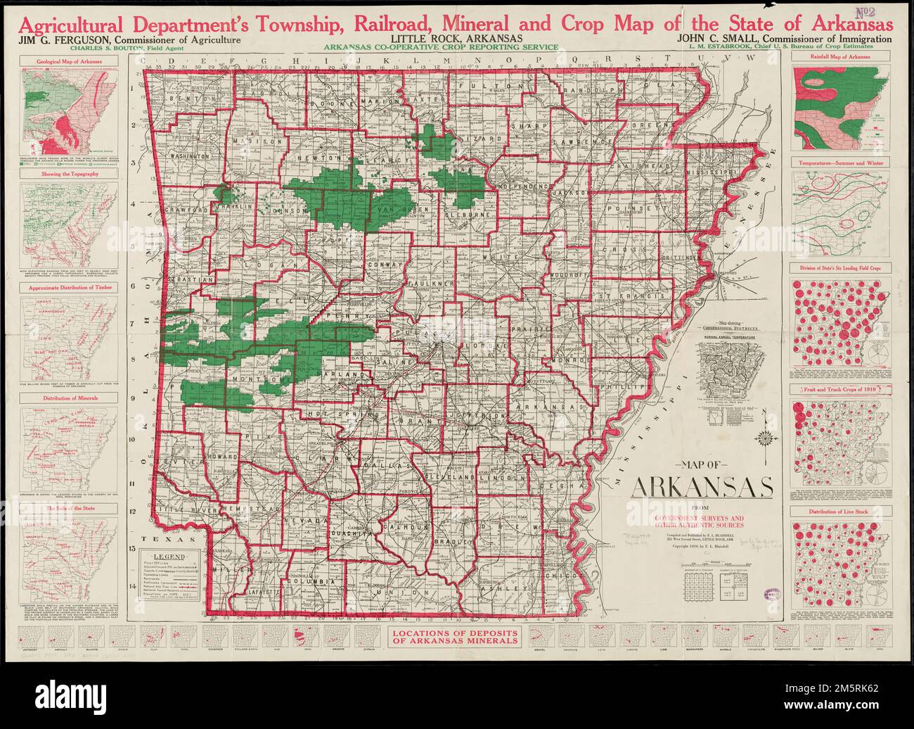 Map of Arkansas : from government and other authentic sources. Inset ...