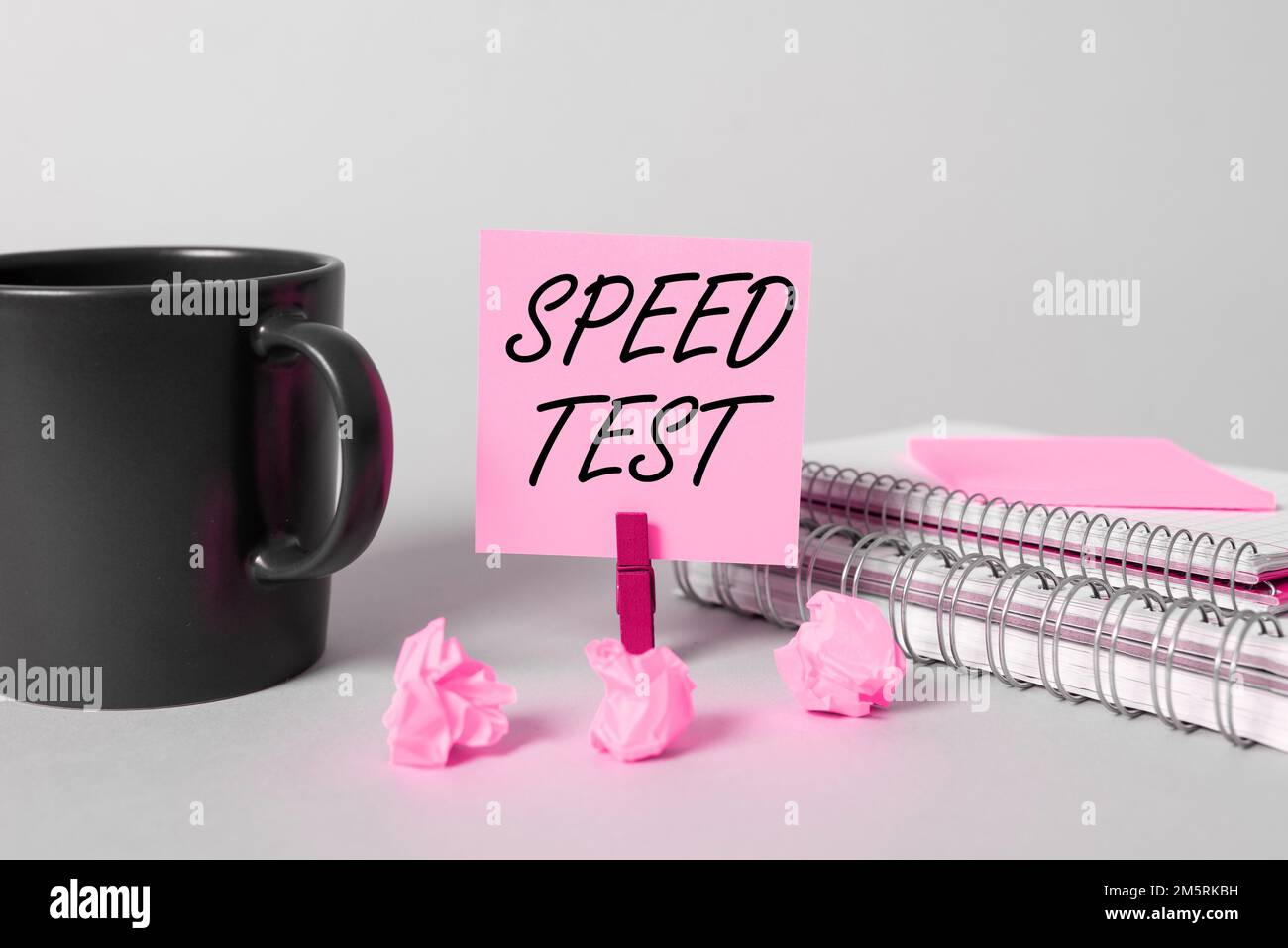 Conceptual caption Speed Test, Business showcase psychological test for ...