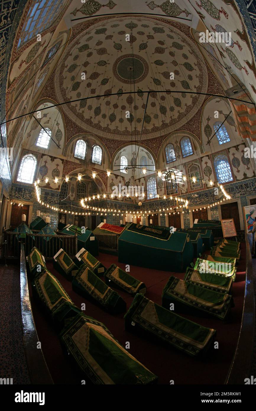In the Tomb of Hatice Turhan in Istanbul, Turkey, one Ottoman sultan ...