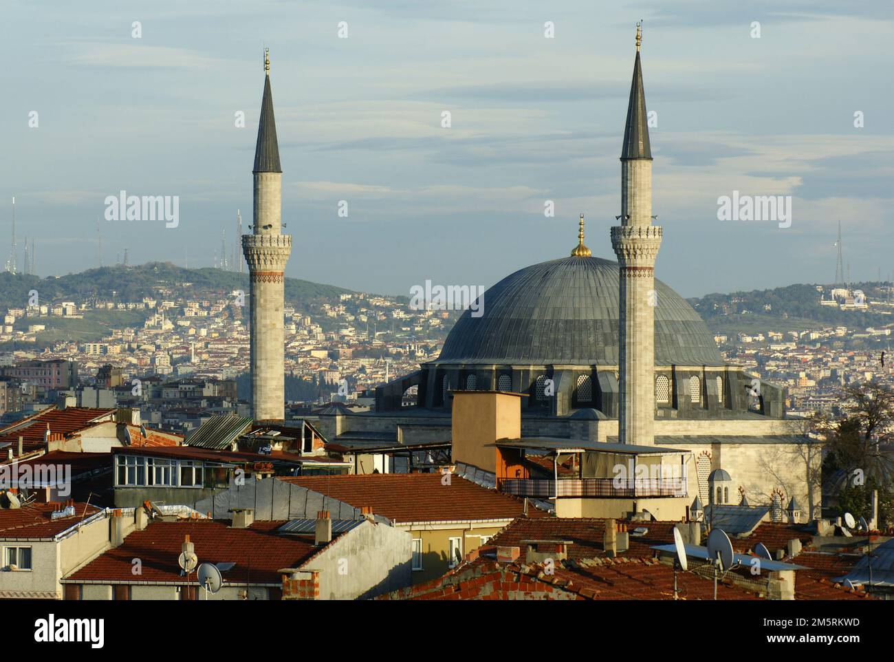 Located in Istanbul, Turkey, Yavuz Sultan Selim Mosque was built in ...