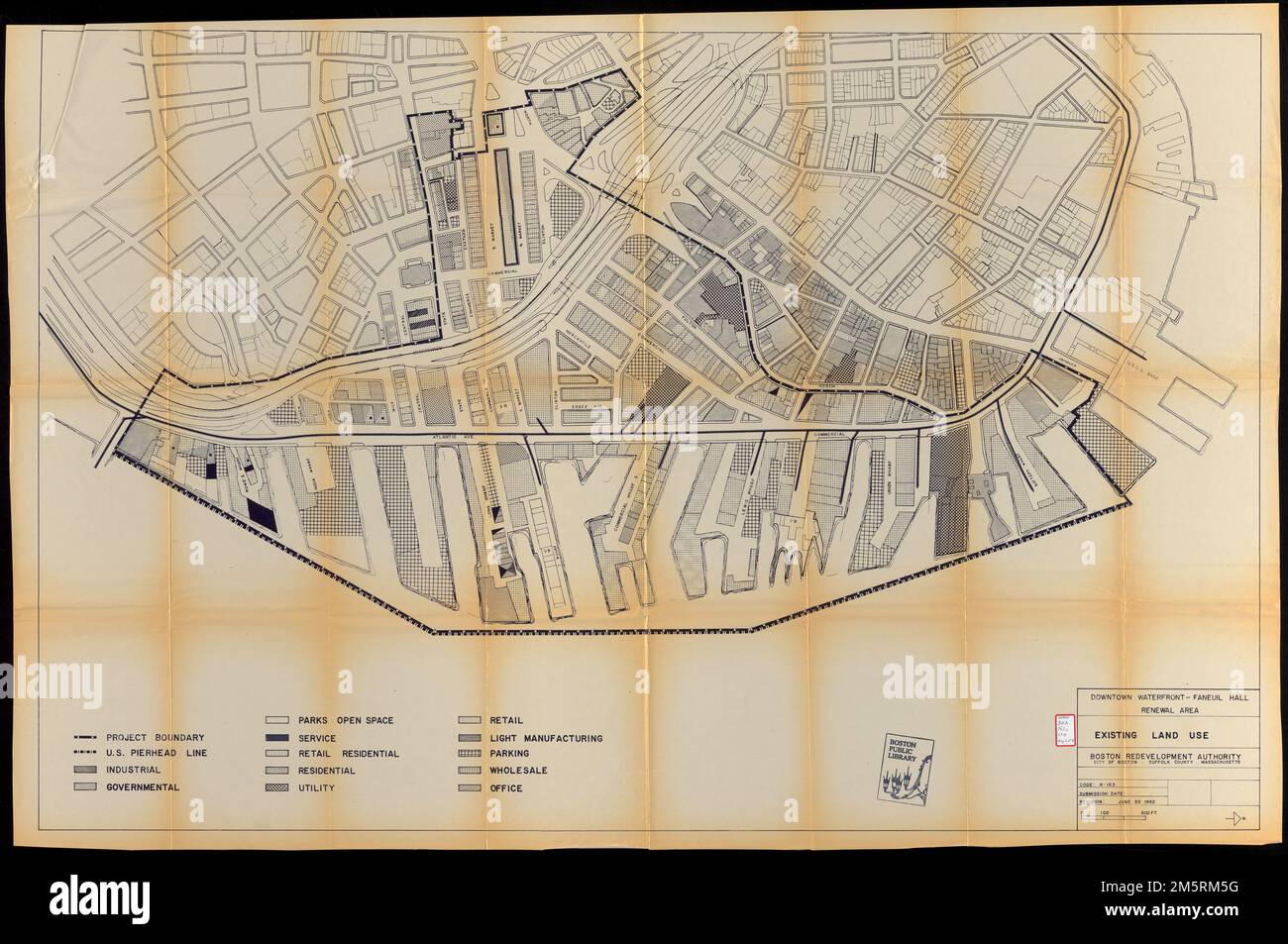 Downtown Waterfront-Faneuil Hall renewal area : existing land use ...
