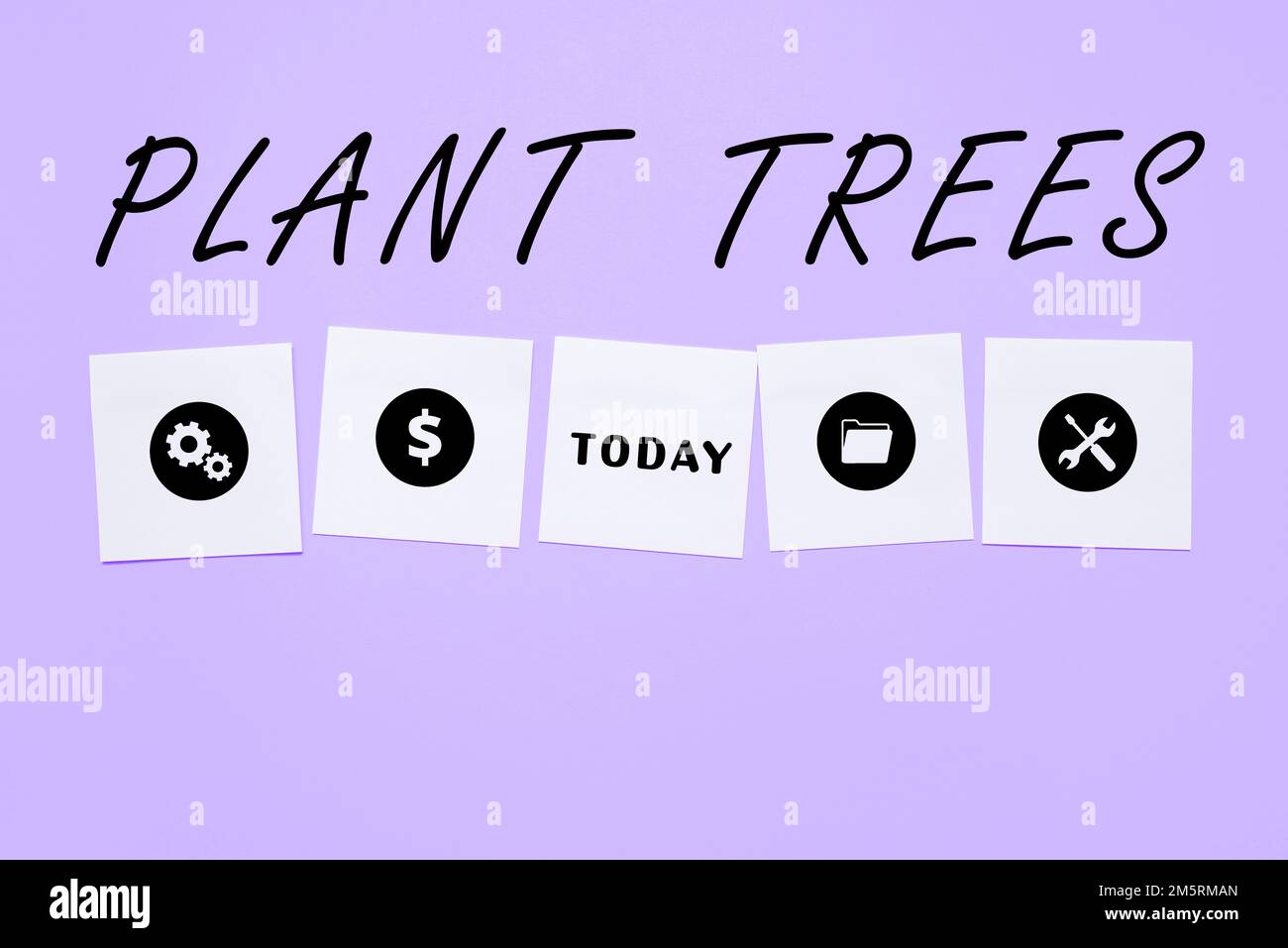 Writing displaying text Plant Trees. Business overview process of ...