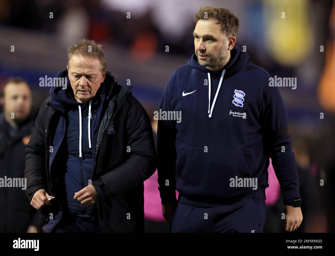 Birmingham City Manager, John Eustace, looks on during the Sky Bet ...