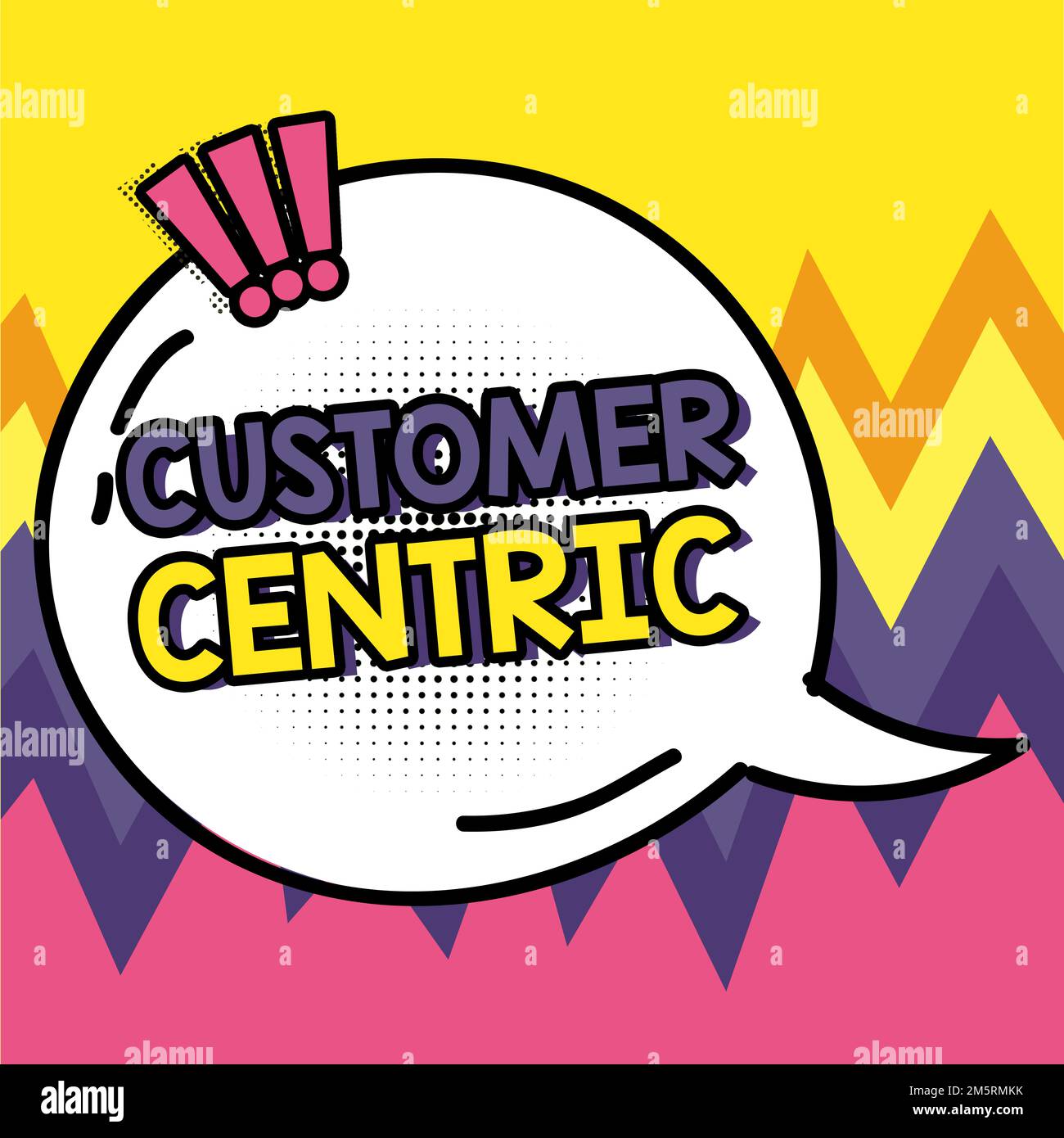 Hand Writing Sign Customer Centric Business Approach Process Of Looking After Customers To