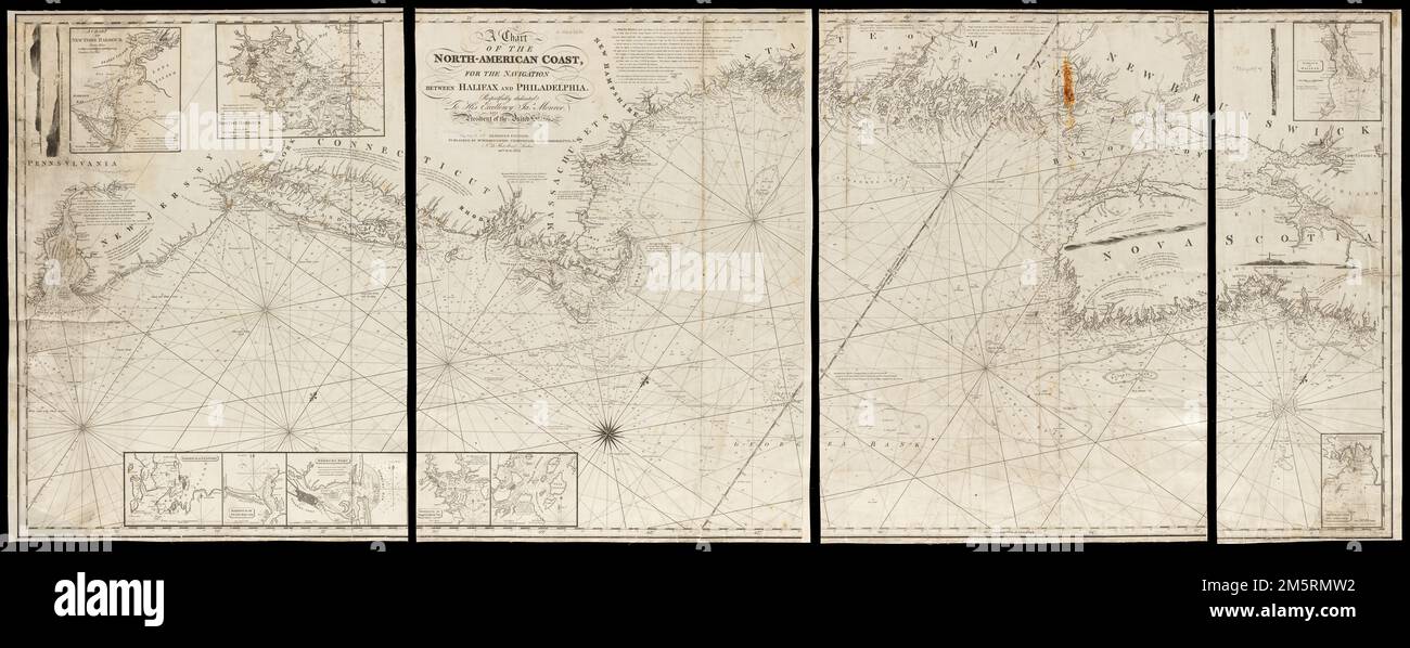 A chart of the North-American coast, for the navigation between Halifax ...