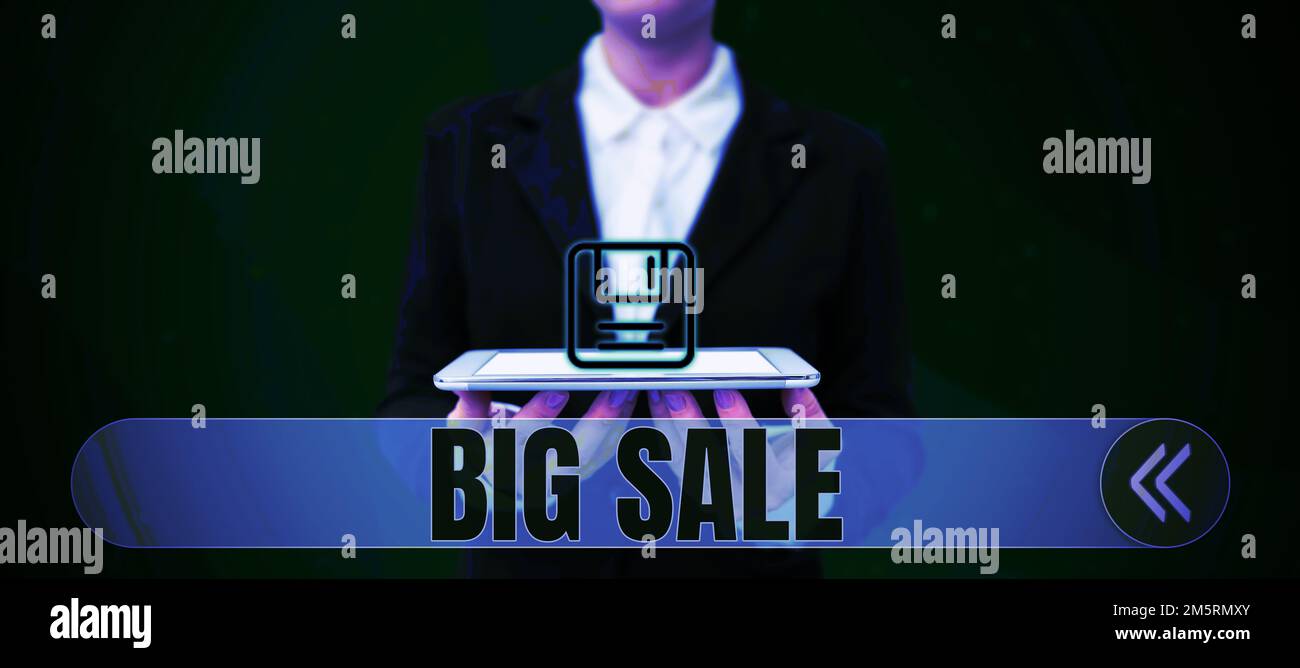 Handwriting text Big Sale. Word for putting products on high discount ...