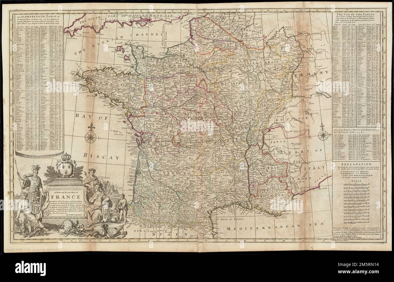 A new and exact map of France divided into all its provinces and ...