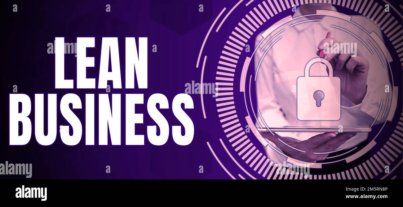 Conceptual caption Lean Business. Business approach improvement of ... Conceptual caption Lean Business. Business approach improvement of ...