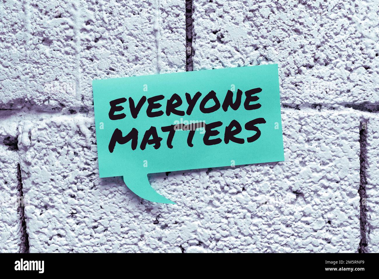 Conceptual caption Everyone Matters. Business approach all the people ...