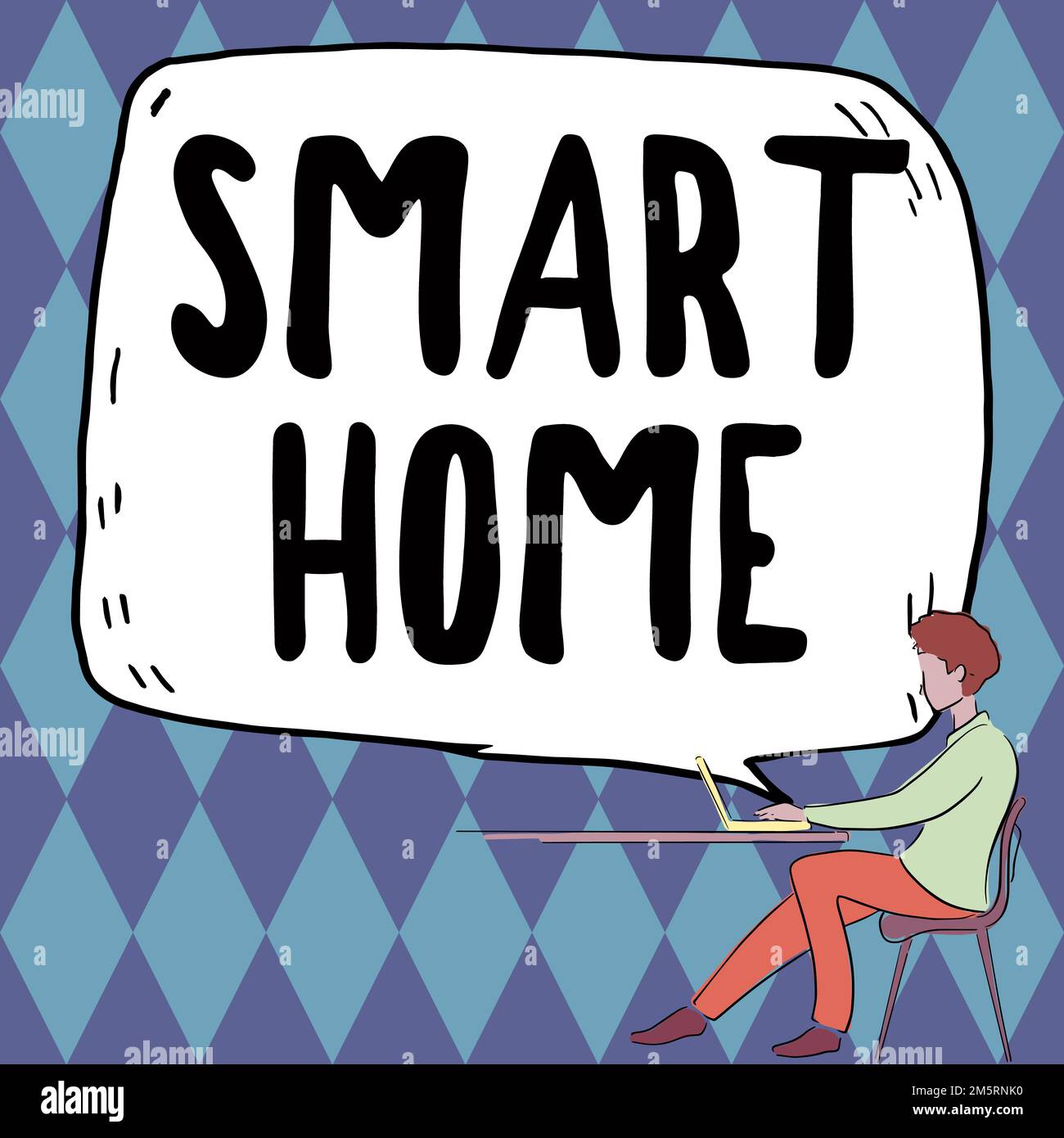 Conceptual caption Smart Home. Concept meaning automation system ...