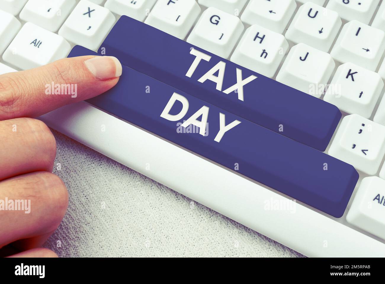 Sign displaying Tax Day. Business overview colloquial term for time on ...