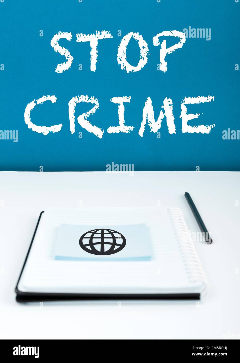 Stop criminal poster hi-res stock photography and images - Alamy