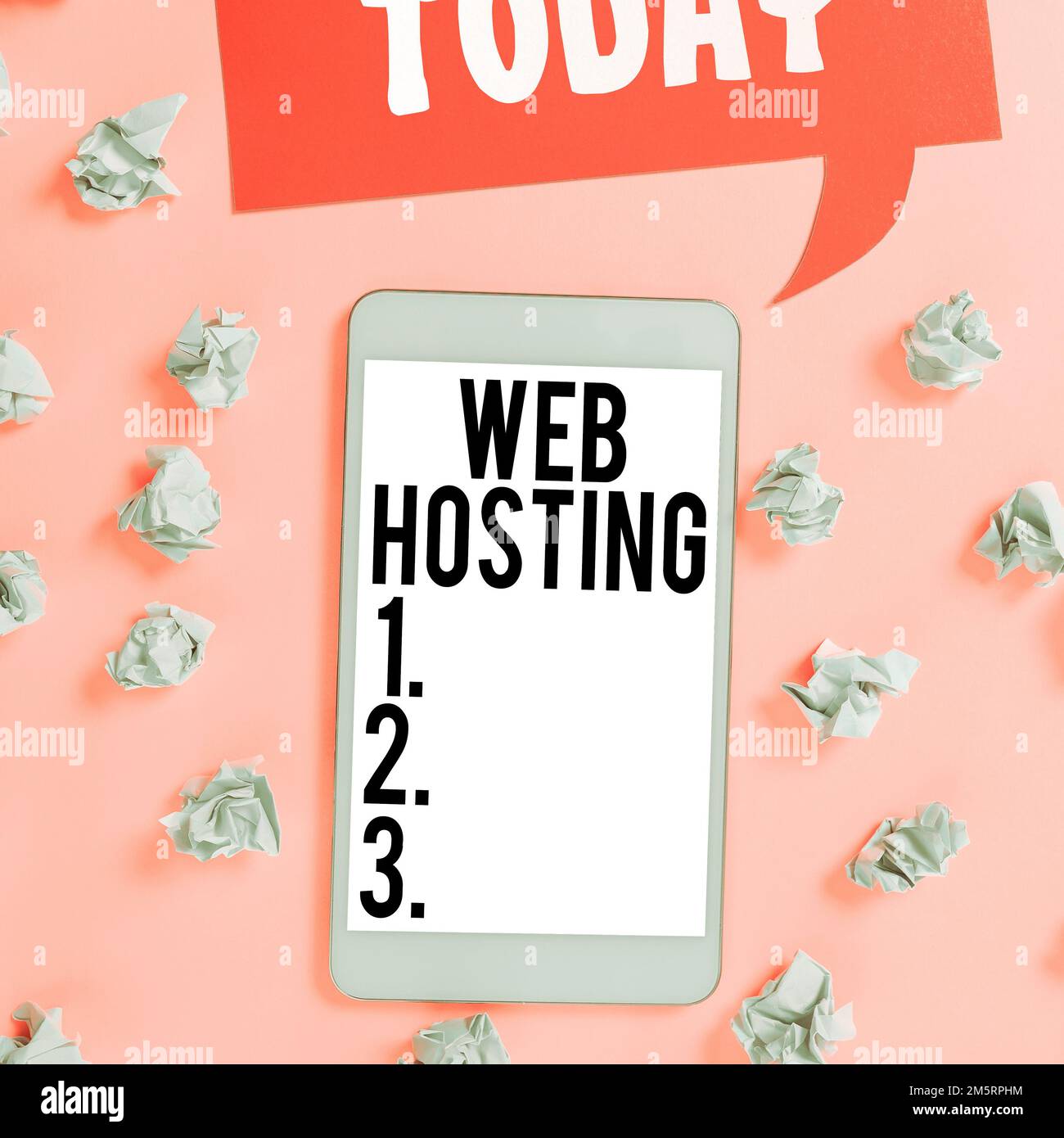 Hand writing sign Web Hosting. Business overview The activity of ...