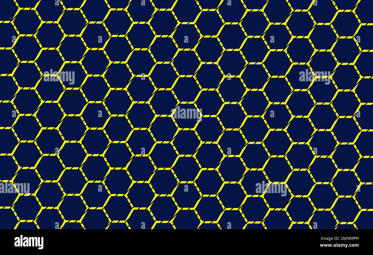 A beautiful navy blue hexagonal graphic pattern background Stock Vector ...