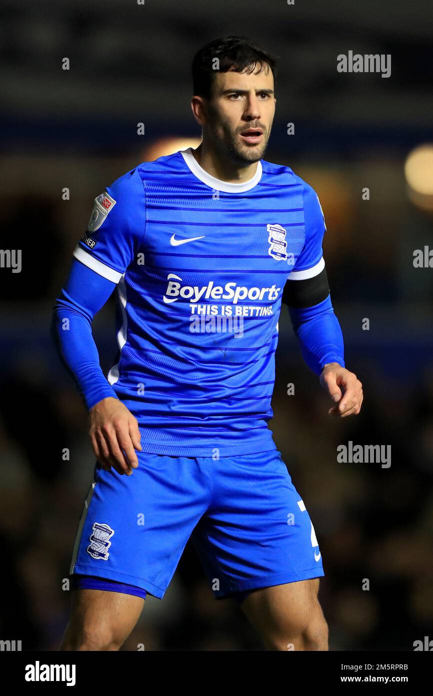 Birmingham City’s Maxime Colin looks on during the Sky Bet Championship ...