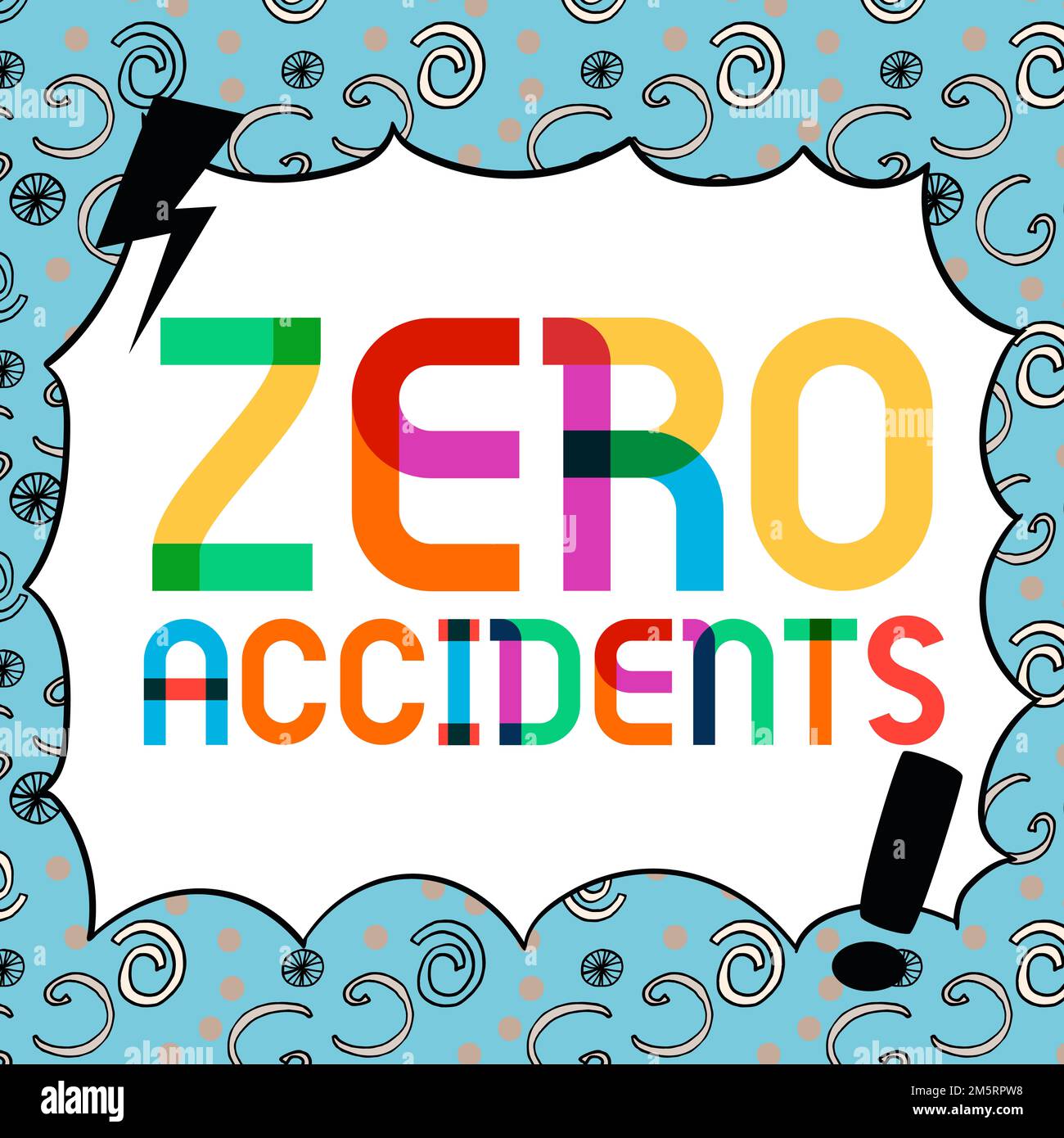 Text showing inspiration Zero Accidents. Internet Concept important ...