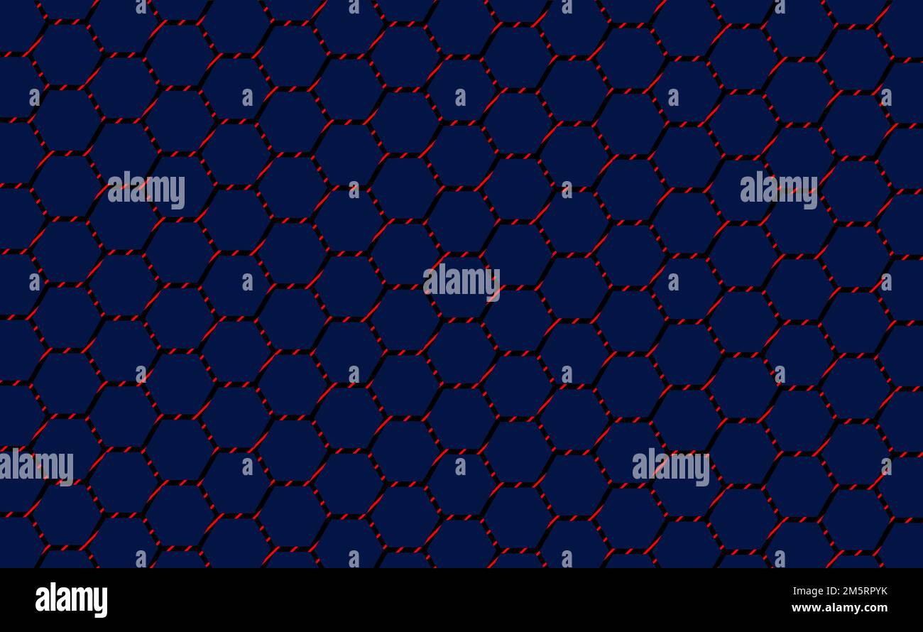 A beautiful navy blue hexagonal graphic pattern background Stock Vector ...