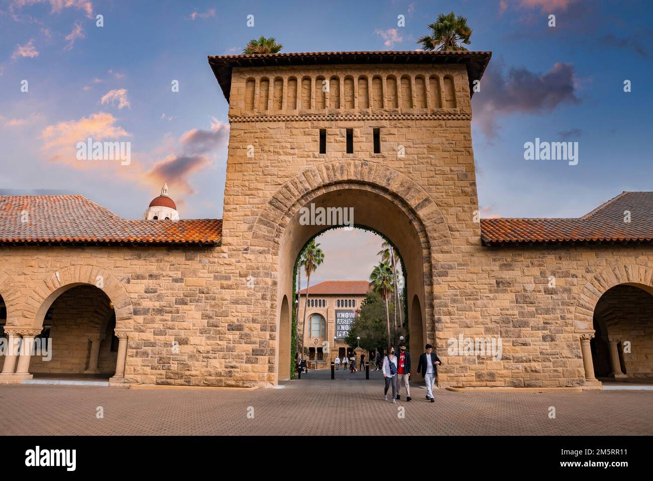 School building architecture student walking brick wall hi-res stock ...