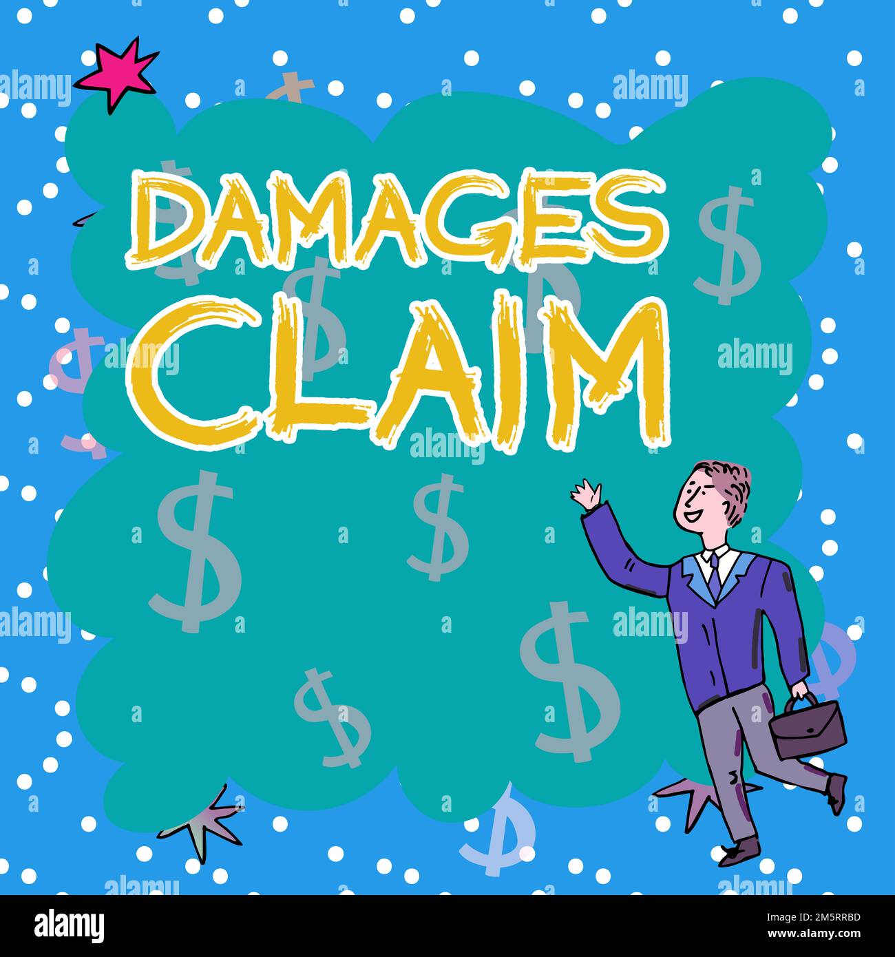 Inspiration showing sign Damages Claim. Internet Concept Demand ...