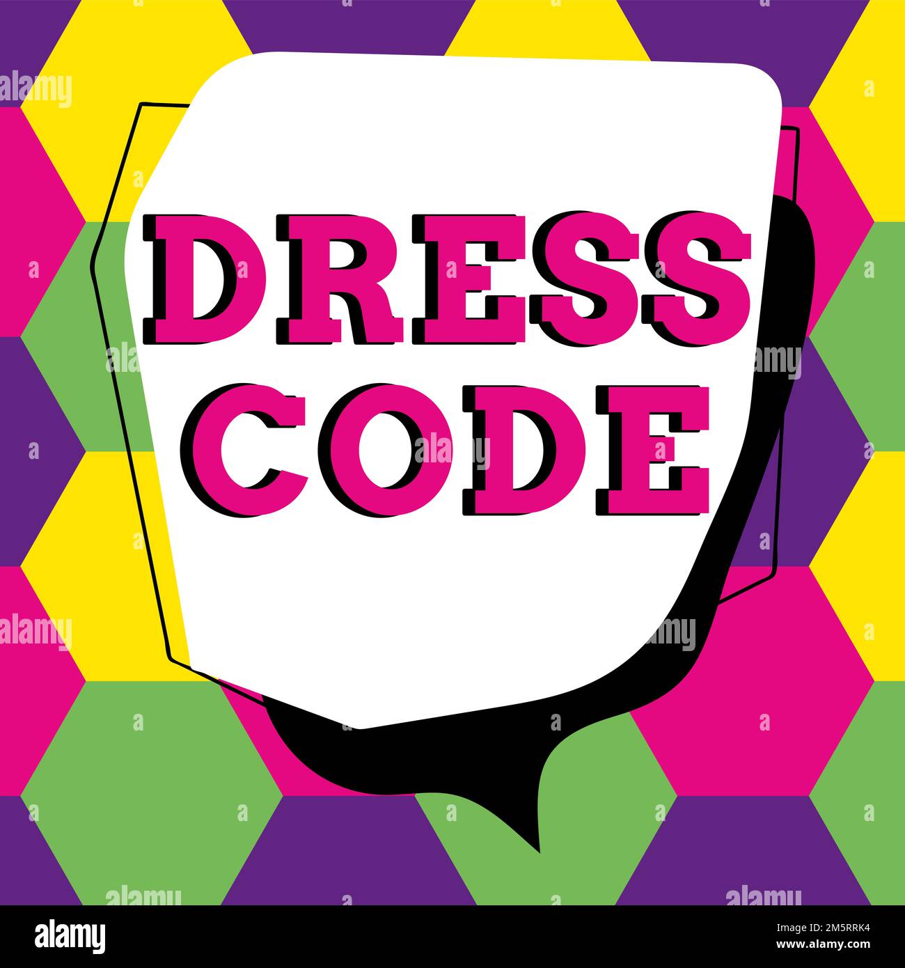 Sign displaying Dress Code. Conceptual photo an accepted way of ...