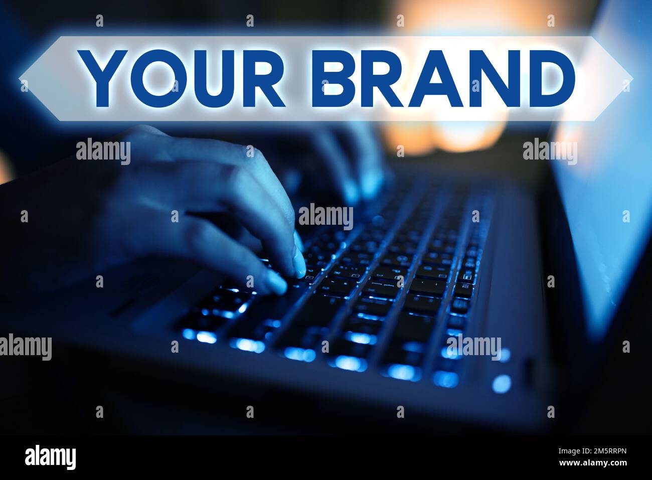 Conceptual display Your Brand, Internet Concept A name of any kind that ...