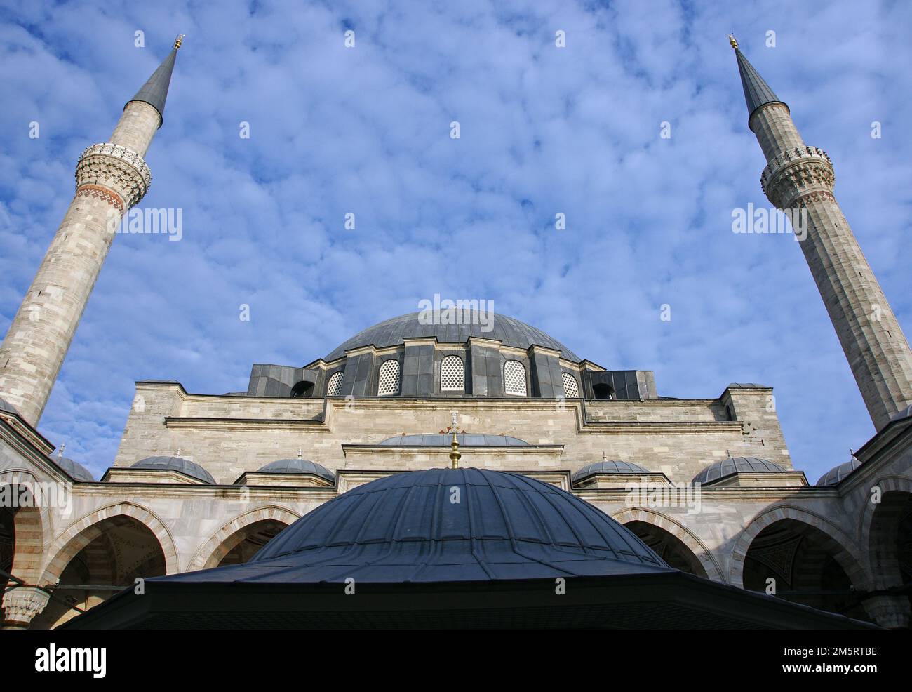 Located in Istanbul, Turkey, Yavuz Sultan Selim Mosque was built in ...