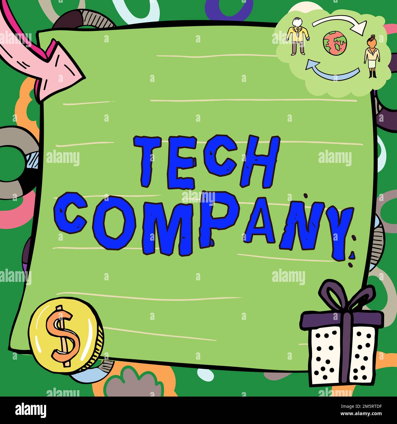 Sign displaying Tech Company. Business approach a company that invents ...