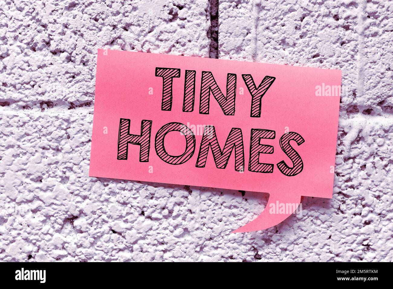 Inspiration showing sign Tiny Homes, Business concept houses contain ...