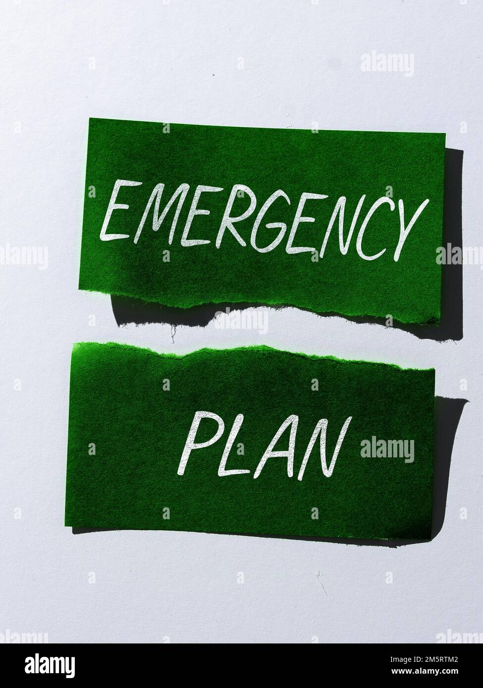 Hand writing sign Emergency Plan. Business showcase Procedures for ...
