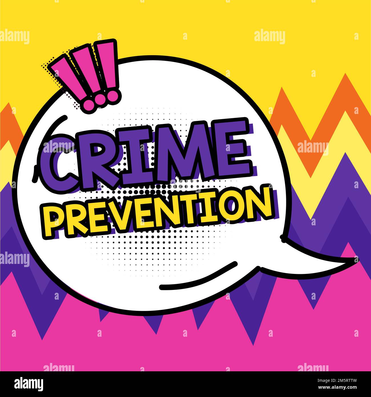 Text caption presenting Crime Prevention. Business approach Federal ...