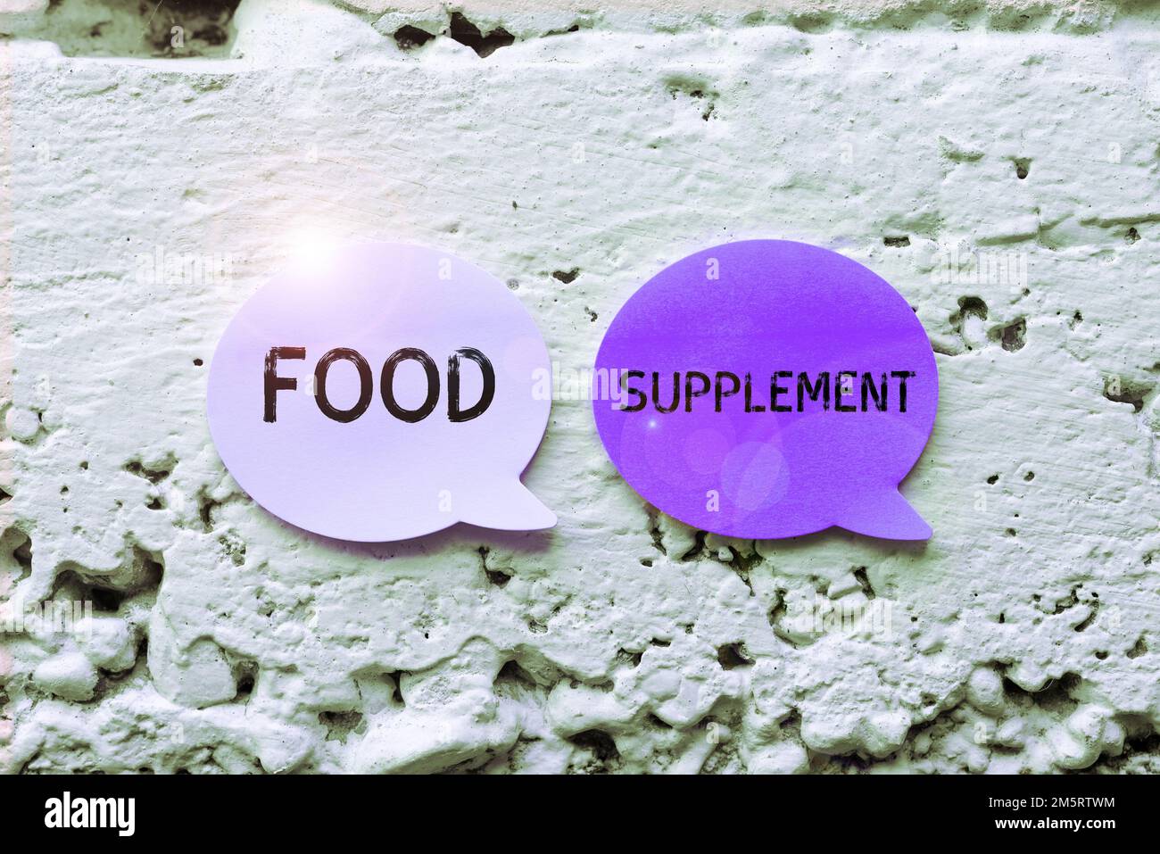 Sign displaying Food Supplement. Business idea Conditions and practices ...