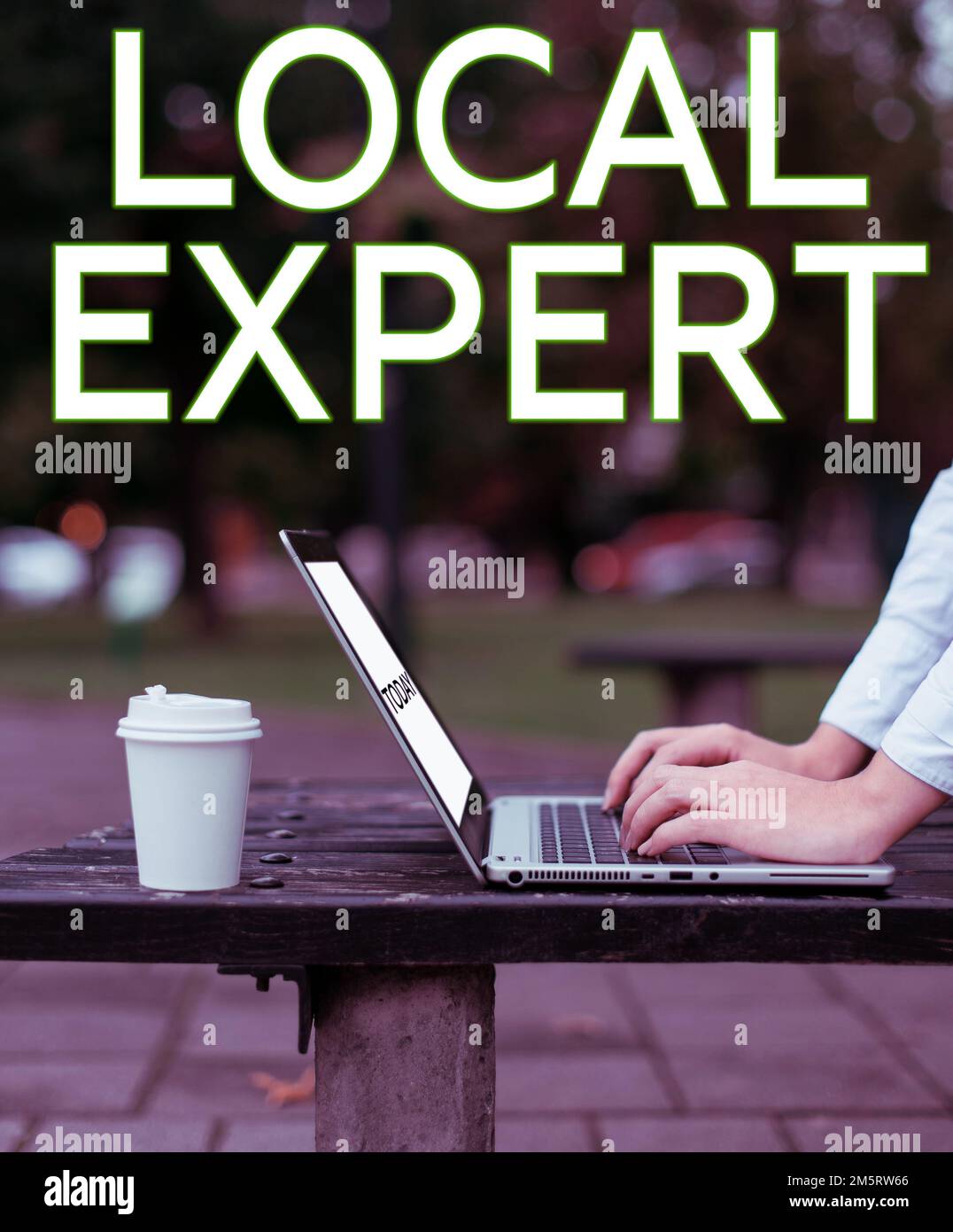 Text caption presenting Local Expert. Business showcase offers ...