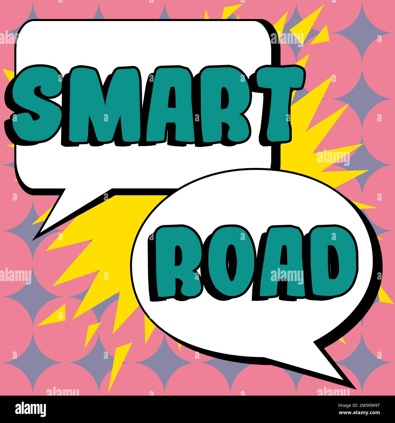 Sign displaying Smart Road. Internet Concept number of different ways ...