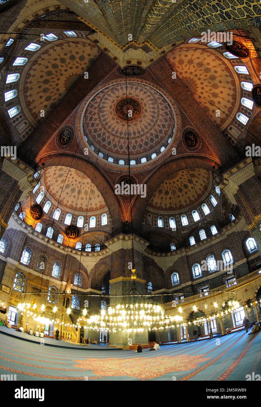 Located in Istanbul, Turkey, the New Mosque was built between 1597 and ...