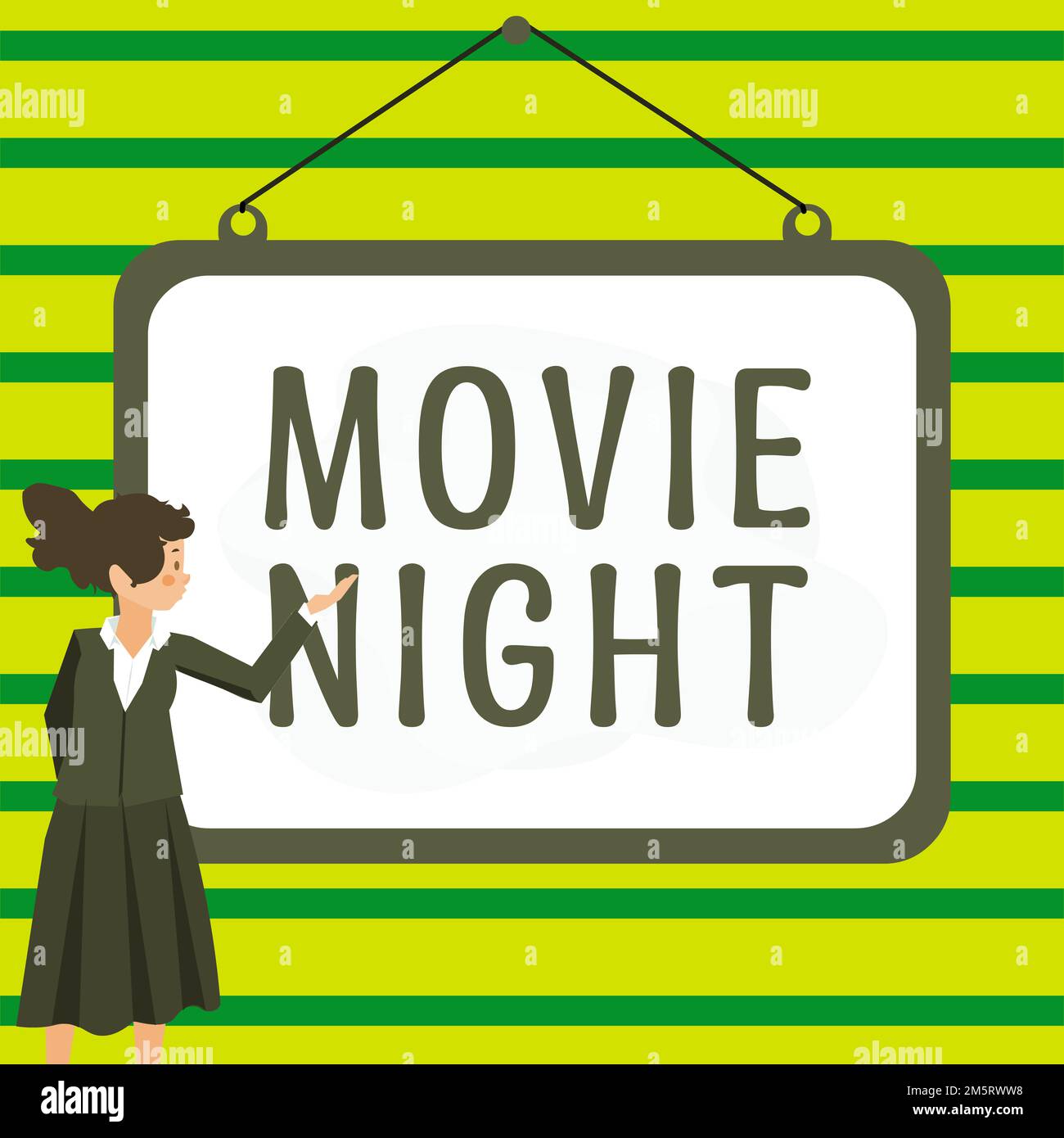 Conceptual display Movie Night. Business overview Casual informal ...