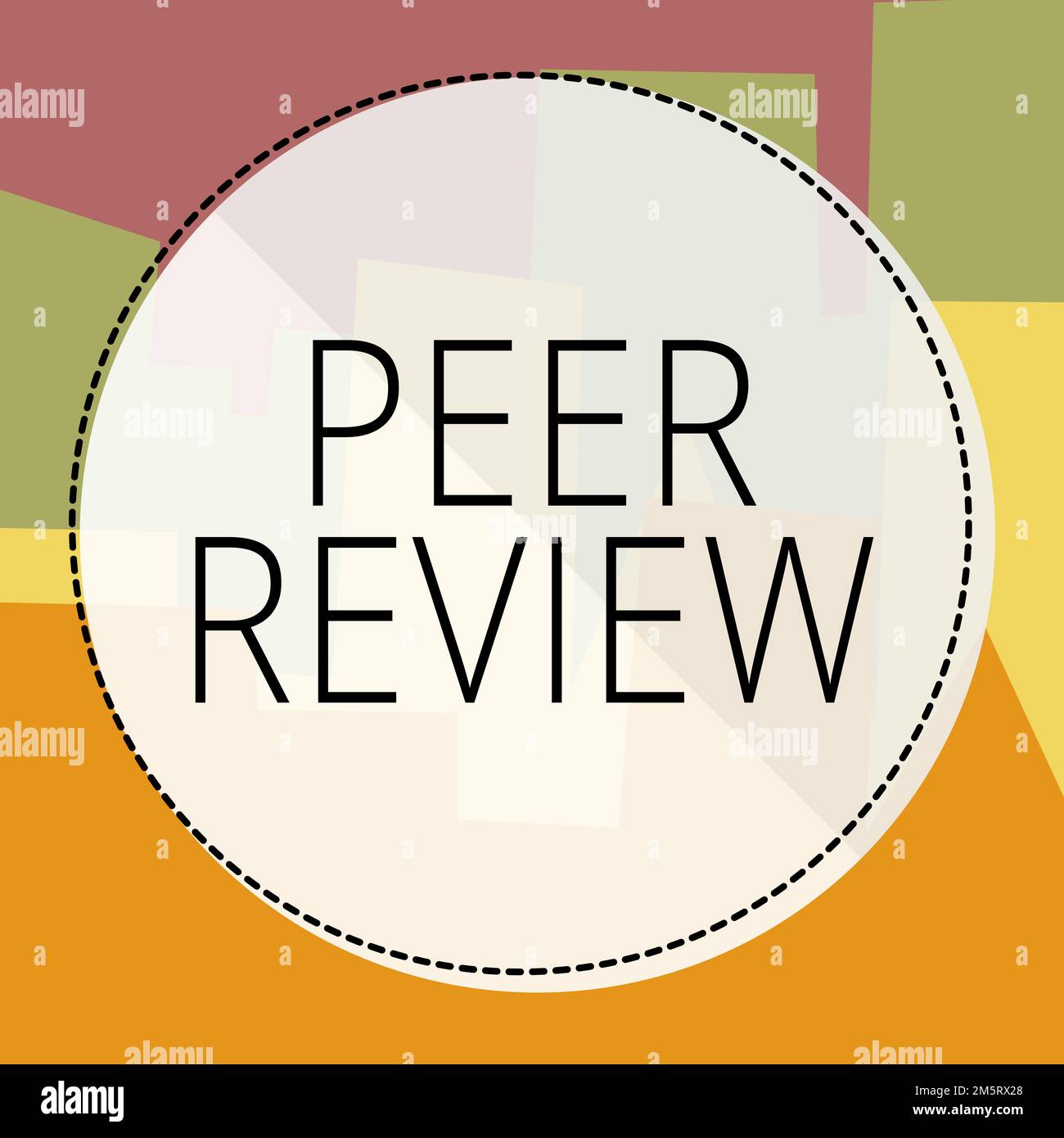 Hand writing sign Peer Review. Concept meaning To be peaceful happy ...