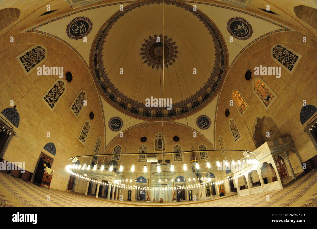 Located in Istanbul, Turkey, Yavuz Sultan Selim Mosque was built in ...