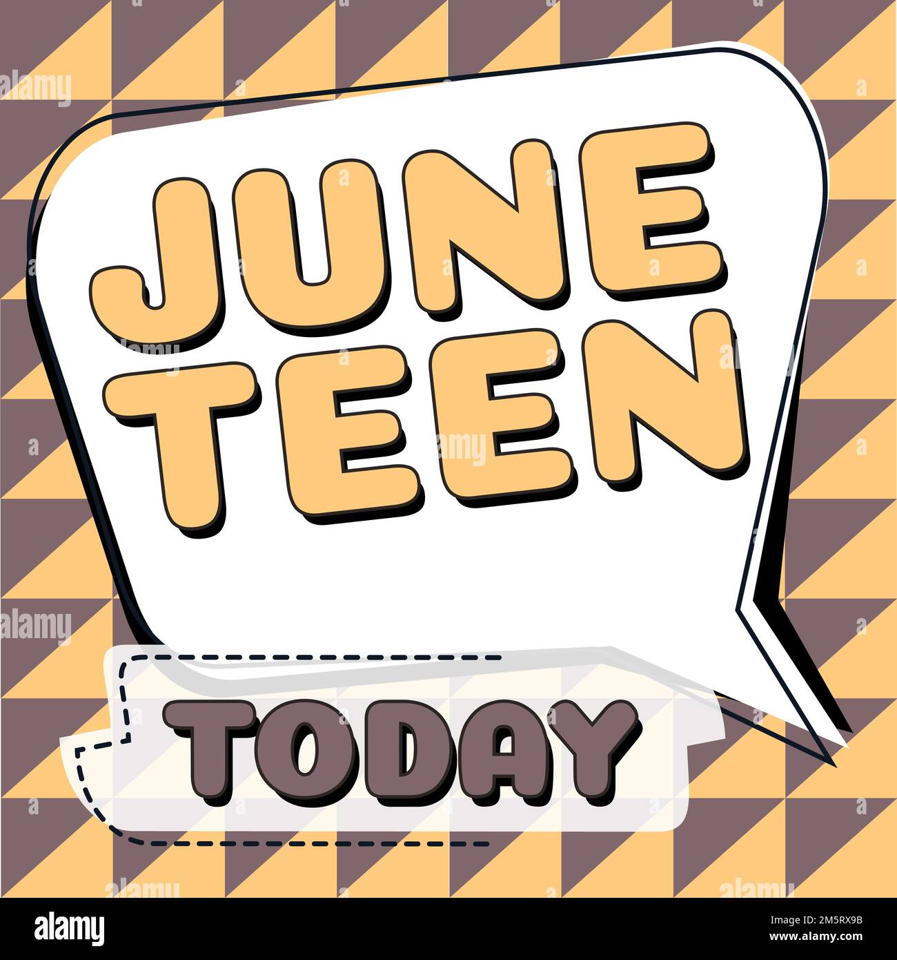 Conceptual display June Teen. Business showcase legal holiday in the ...